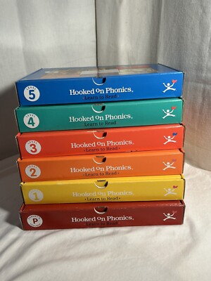 HOOKED ON PHONICS COMPLETE SET Levels 1 2 3 4 5 Learn To Read Books ...