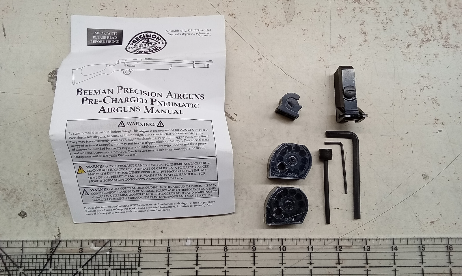 Beeman 1328 Chief II .22 Caliber 830 FPS Multishot Wood Stock PCP Air ...