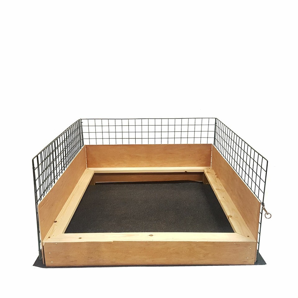 Whelping Box Pen 1m x 1m with Pig Rails Puppies Puppy Cage With Opening ...