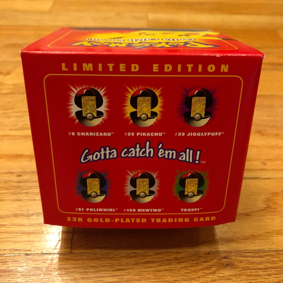 1999 Pokemon 23k Gold Plated Togepi Trading Card Sealed NIB | eBay