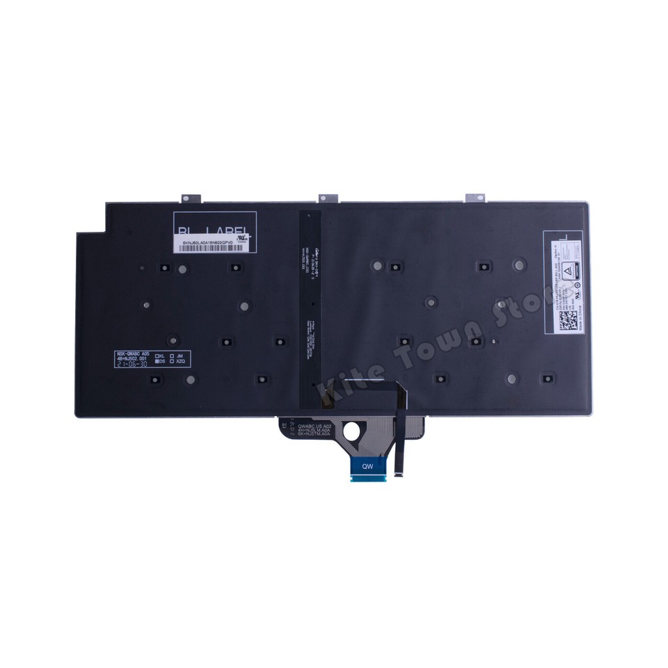 US Backlit Keyboard for DELL Latitude 7320 2-in-1 5320 5330 7320 7330 ...