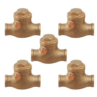 Midline Valve Swing Check Valve, Lead Free, Sweat Connections, Cast ...