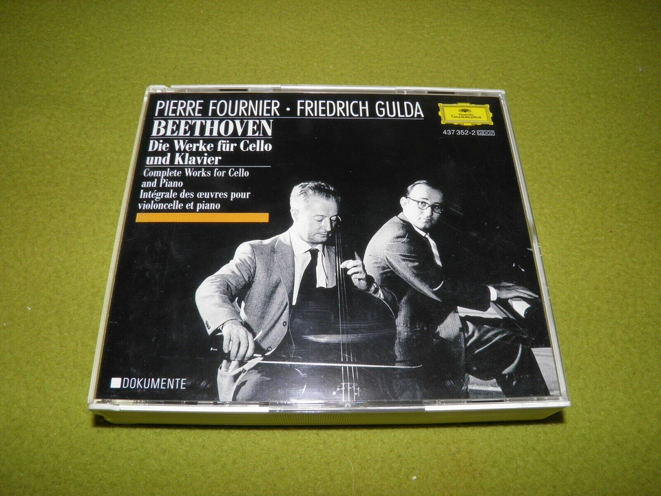 Beethoven Complete Works For Cello & Piano - Gulda / Fournier DGG Box ...