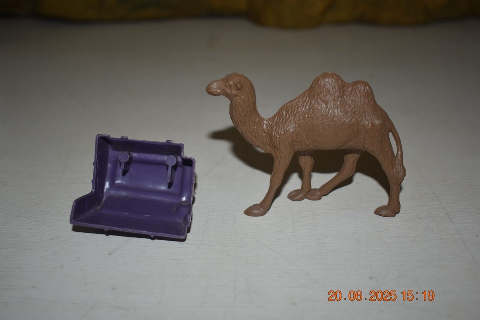 Vintage Marx Captain Gallant Playset Chocolate Brown Camel With Purple ...