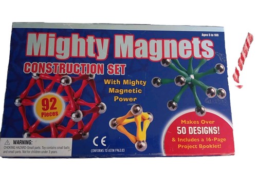 2005 Mighty Magnets Construction Set 92 Pieces With NO Project Booklet ...