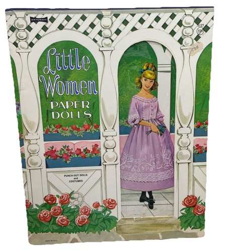 Vintage 80s/90s Little Women Paper Dolls 5 Dolls with Costumes Punch ...