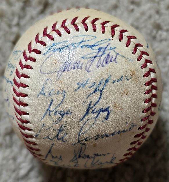 1967 California Angels Team Signed AUTO American League Joe Cronin ...