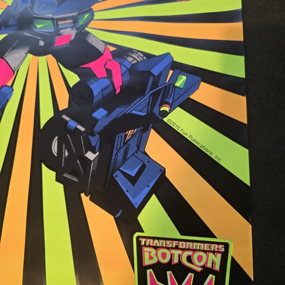 Transformers BotCon 2010 Poster Blacklight UV Neon Print Clench Decepticon | eBay
