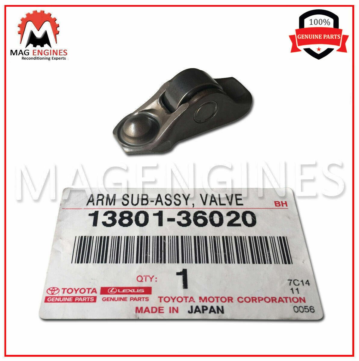 13801-36020 GENUINE OEM ARM SUB-ASSEMBLY, VALVE 1380136020 | eBay