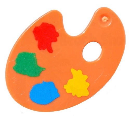 ☀️NEW Lego Minifig Artist Paint Palette w/ Paint Brush Minifigure ...