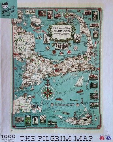 The Pilgram Map-Dashing Dan 1000 Piece Jigsaw Puzzle Map Speed Puzzling ...