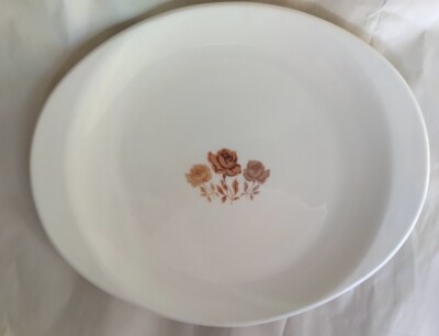 Rose Minute Steubenville Pottery Tray/Brown Roses | eBay