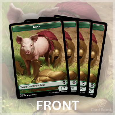 MTG x4 Boar 0016 / Drake 0005 Double-Sided Token OTC Playset | eBay