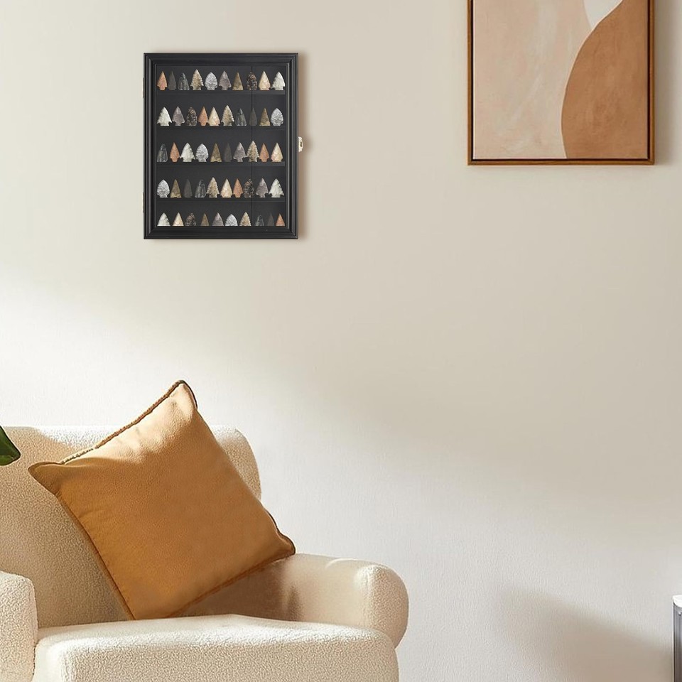 Arrowhead Display Case Native American Arrowhead Shadow Box Wall Mount ...