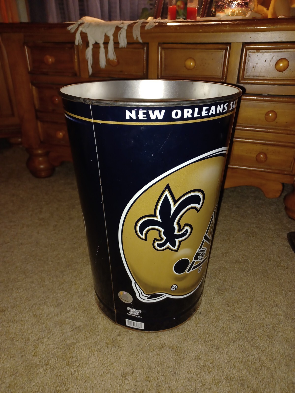 Vintage Rare WinCraft sports New Orleans Saints NFL trash can | eBay