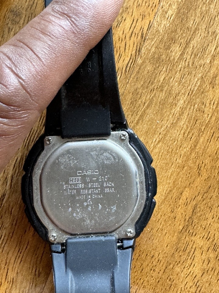 Vintage Watch Casio Collection 2963 W-210 WR.50m Illuminato Working ...