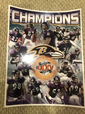 2001 Baltimore Ravens Super Bowl XXXV 11x14 Laminated Photo | eBay