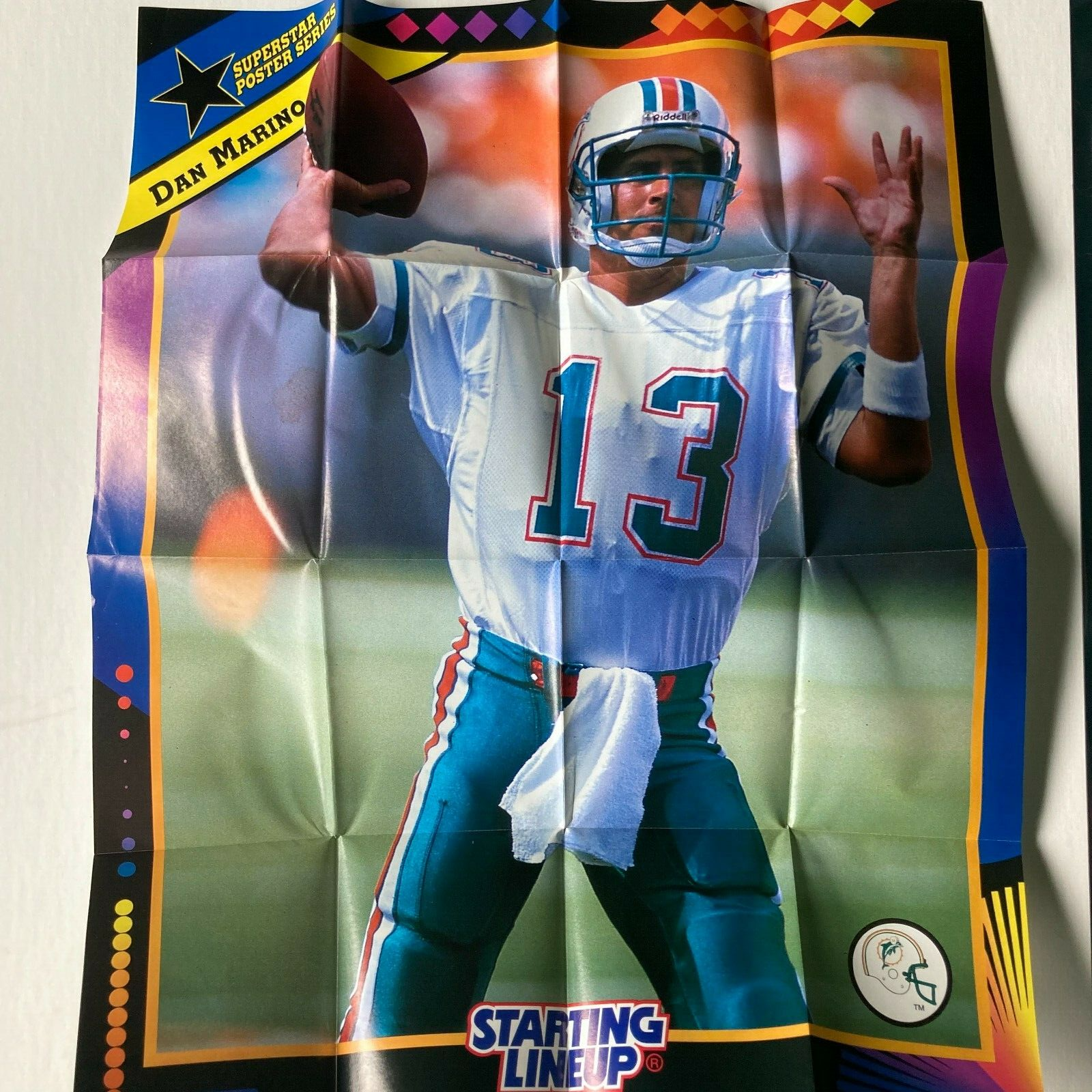 1992 Kenner Starting Lineup Dan Marino Poster Series, Football Poster ...