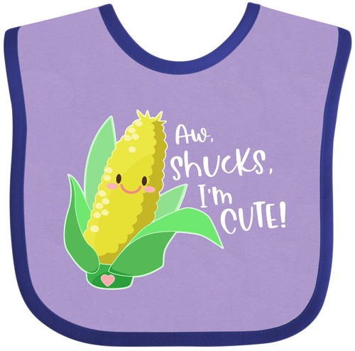 Inktastic Aw, Shucks, I'm Cute! Corn Humor Baby Bib Farming Kids Cob ...