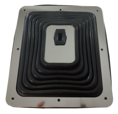 RPC Large Rubber Shifter Boot with Chrome Plate 7-3/4" x 8-3/4 ...