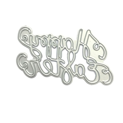 Happy Easter Metal Cutting Dies Stencil DIY Scrapbooking Album Stamp ...