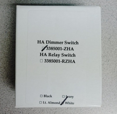 CENTRALITE 3385001-ZHA-W HA DIMMER SWITCH WHITE NEW!! WOW!! | eBay