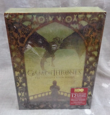 GAME OF THRONES The Complete HBO Fifth 5th Season 2016 DVD Box Set NEW ...