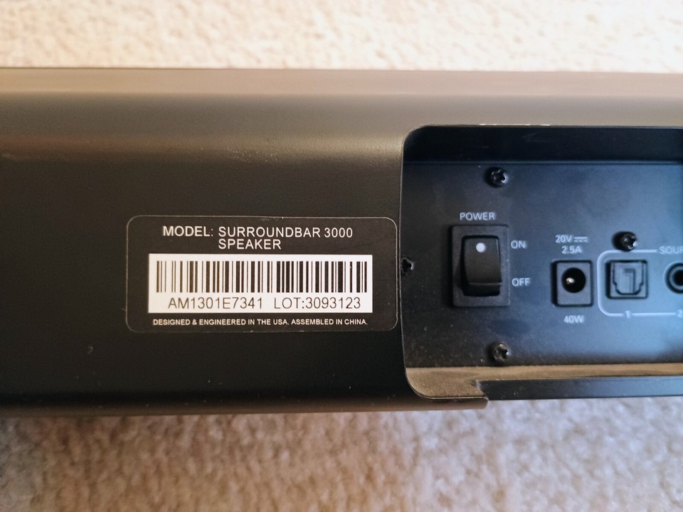 Polk Audio Soundbar 3000 Speaker W/Power Cord, Works Great! SHIPS FREE! | eBay