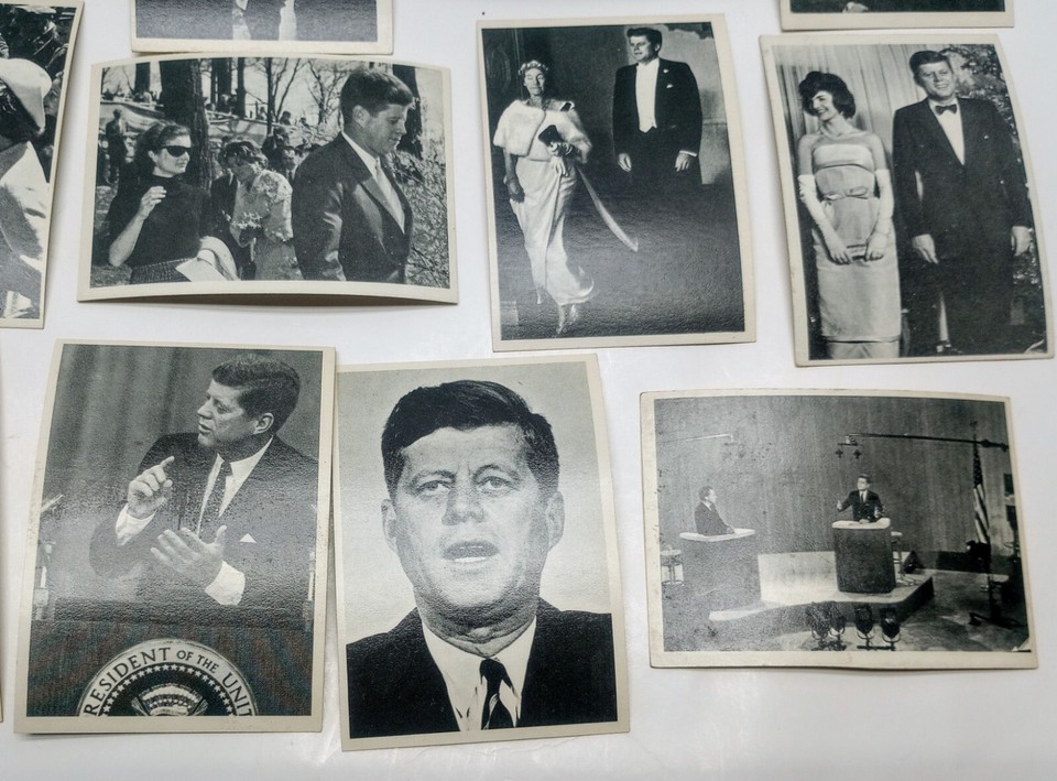 1964 JFK Vintage Topps John F Kennedy Jackie Trading Cards 72 of 77 US ...