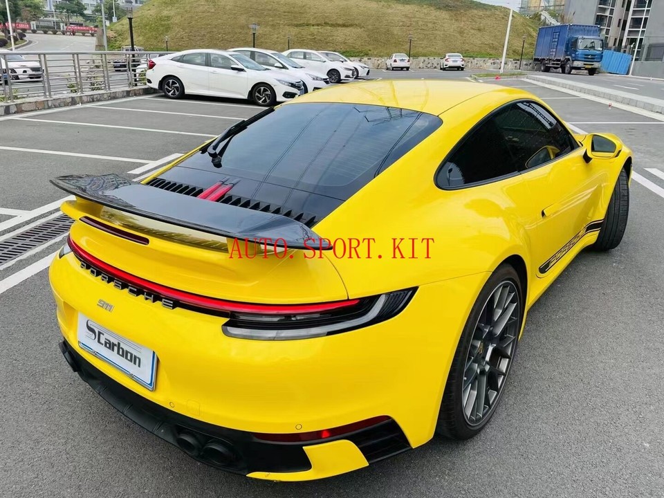 turbo Style Rear Spoiler Wing Fit Porsche 992 2020 + Unpainted | eBay