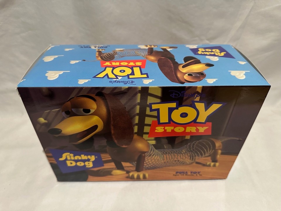 VINTAGE Disney Pixar TOY STORY SLINKY DOG PULL TOY 1995 Original 1st ...