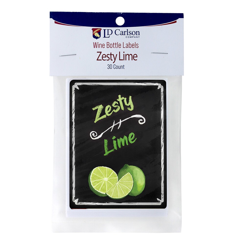 Zesty Lime Wine Labels 30/Pack Mist Collection | eBay