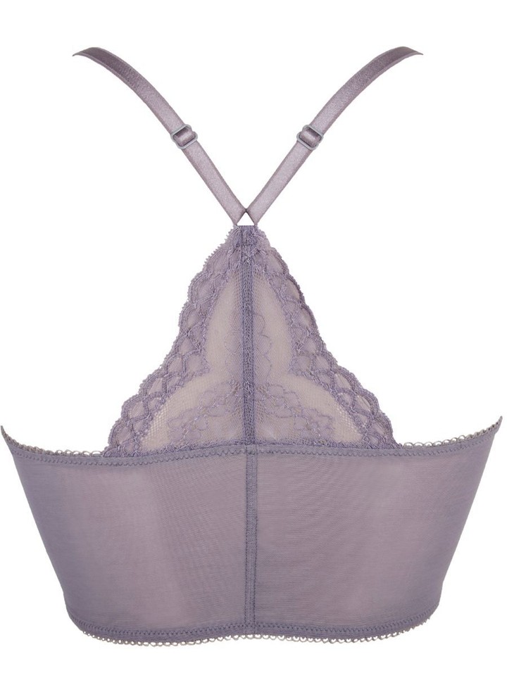 Gossard Superboost Lace Bra Deep V Longline Plunge Underwired Bralette ...