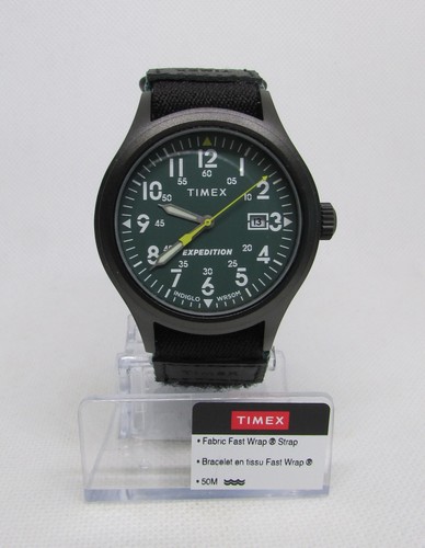 TEAL BAND & DIAL TIMEX EXPEDITION SCOUT FABRIC FAST WRAP STRAP WRIST ...