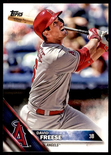2016 TOPPS #44 DAVID FREESE LOS ANGELES ANGELS | eBay