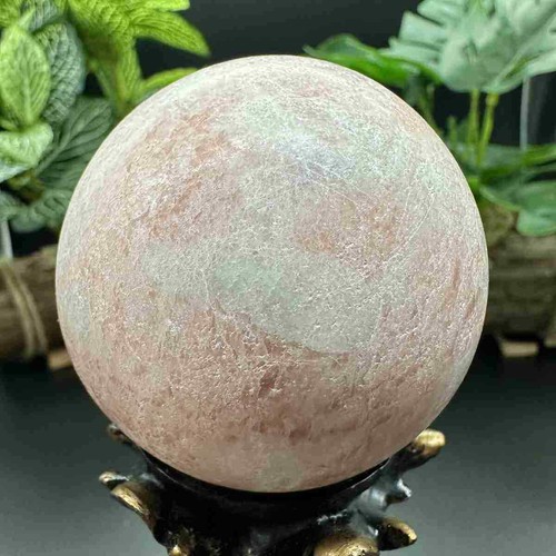 315g natural pink opal sphere quartz crystal ball gem healing decor | eBay