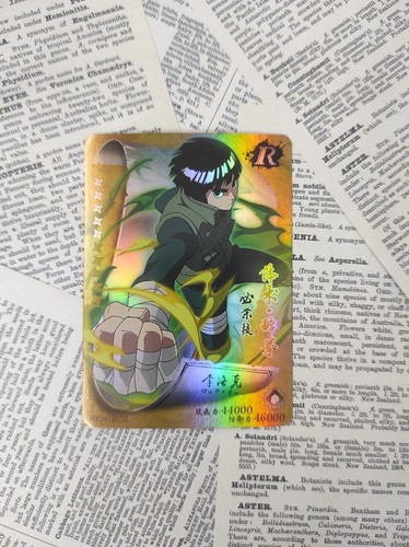 Naruto Card Game TCG - Rock Lee v.2 - HOLO MINT FOIL - Rare - Serie ...