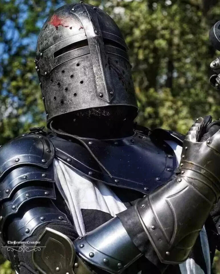 Medieval Templar Knight Full Body Armor Cosplay Costume Handmade ...