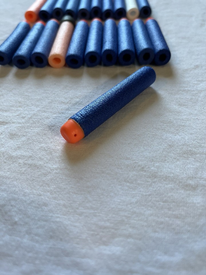Lot of 20 NERF & Unbranded Compatible w/ NERF Foam Bullet Dart for Play ...