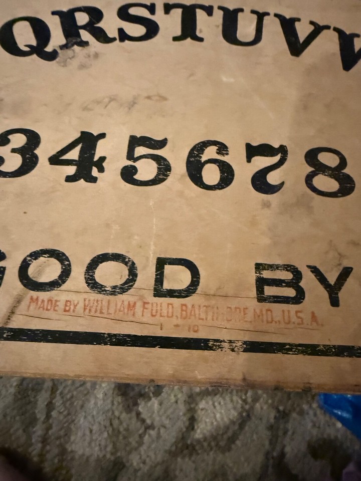 Rare 1930's 40's William Fuld Mystifying Oracle Ouija Board with ...
