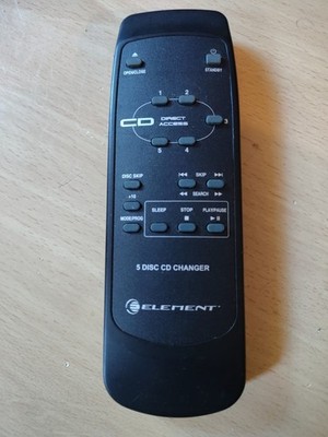 Genuine Element 5 Disc CD Changer Remote UM-4 R03 Black Works Great ...