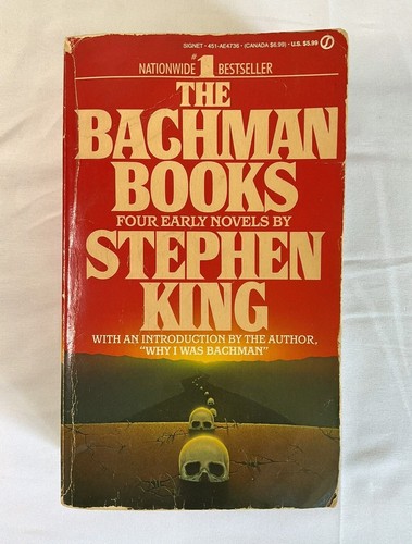 The Bachman Books Stephen King 1986 First Signet Printing 4-Novels ...