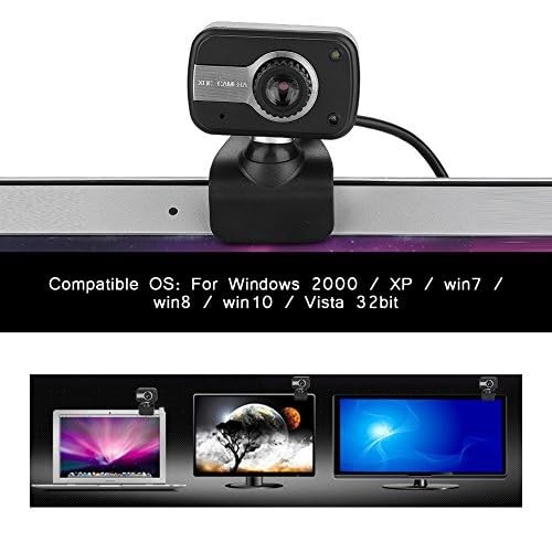 Wired USB Computer Camera with Microphone, 360° 1080P Full HD 12M Web ...