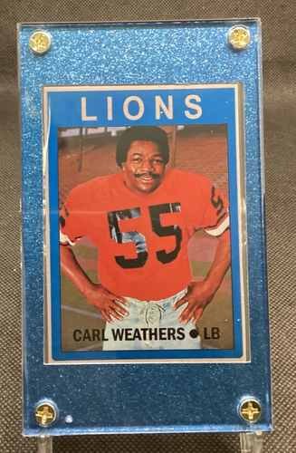 1972 BCC Custom Card Carl Weathers ~ "Apollo Creed" Rocky ~ B.C. Lions ...