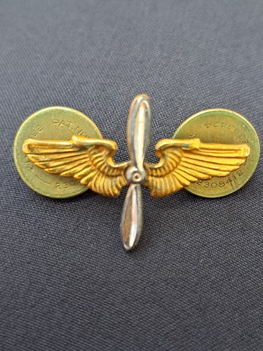 Vintage WW2 US Army Air Corps/Air Force Pilot Wings Uniform Pin | eBay