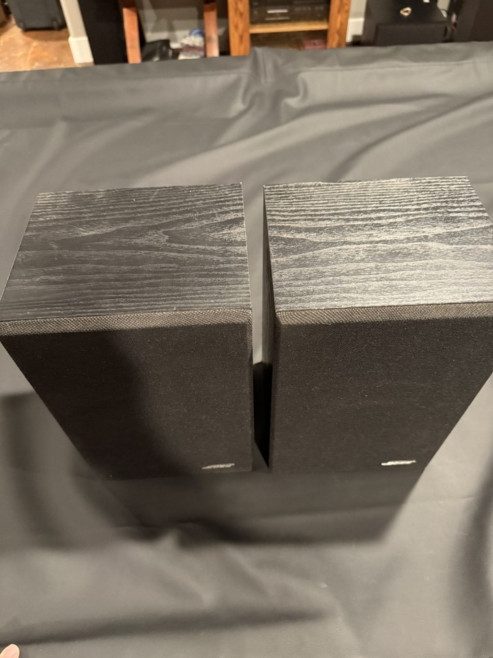 Bose Model 21 Bookshelf Speakers HiFi Stereo Home Audio Black Wood ...