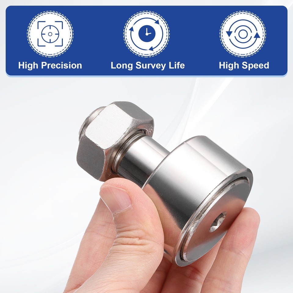 CF20/KRV52 x M20 Stud Cam Follower Track Runner Bearings (Hexagon ...