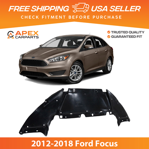 New Front Engine Splash Shield textured For 2012-2018 Ford Focus ...