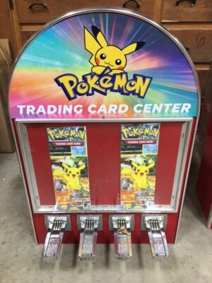 Themed Pokemon Card Vending Machine 4 column Sticker Tattoo Sports ...