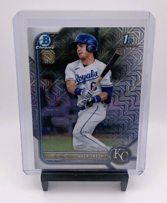 2022 Bowman Chrome Luca Tresh BCP-136 1st Bowman Chrome Mojo Refractor ...